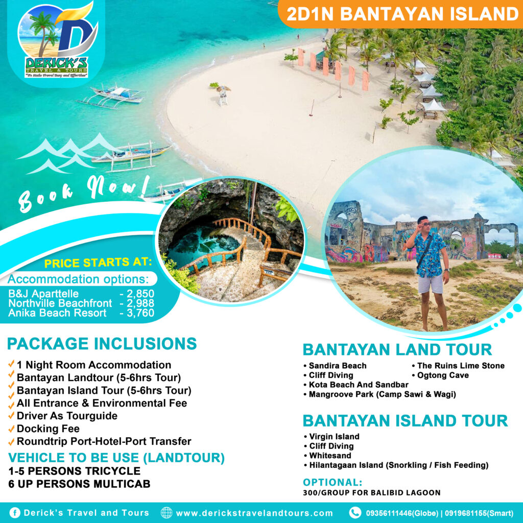 2D1N Bantayan Island - Dericks Travel and Tours